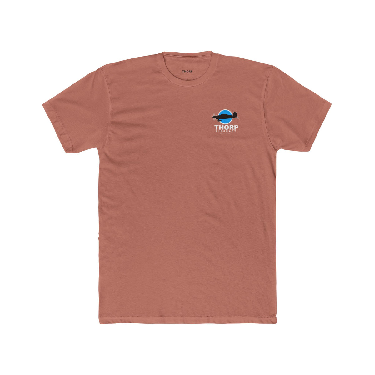 Thorp Aircraft Logo - Front and Back on a Classic Crew T