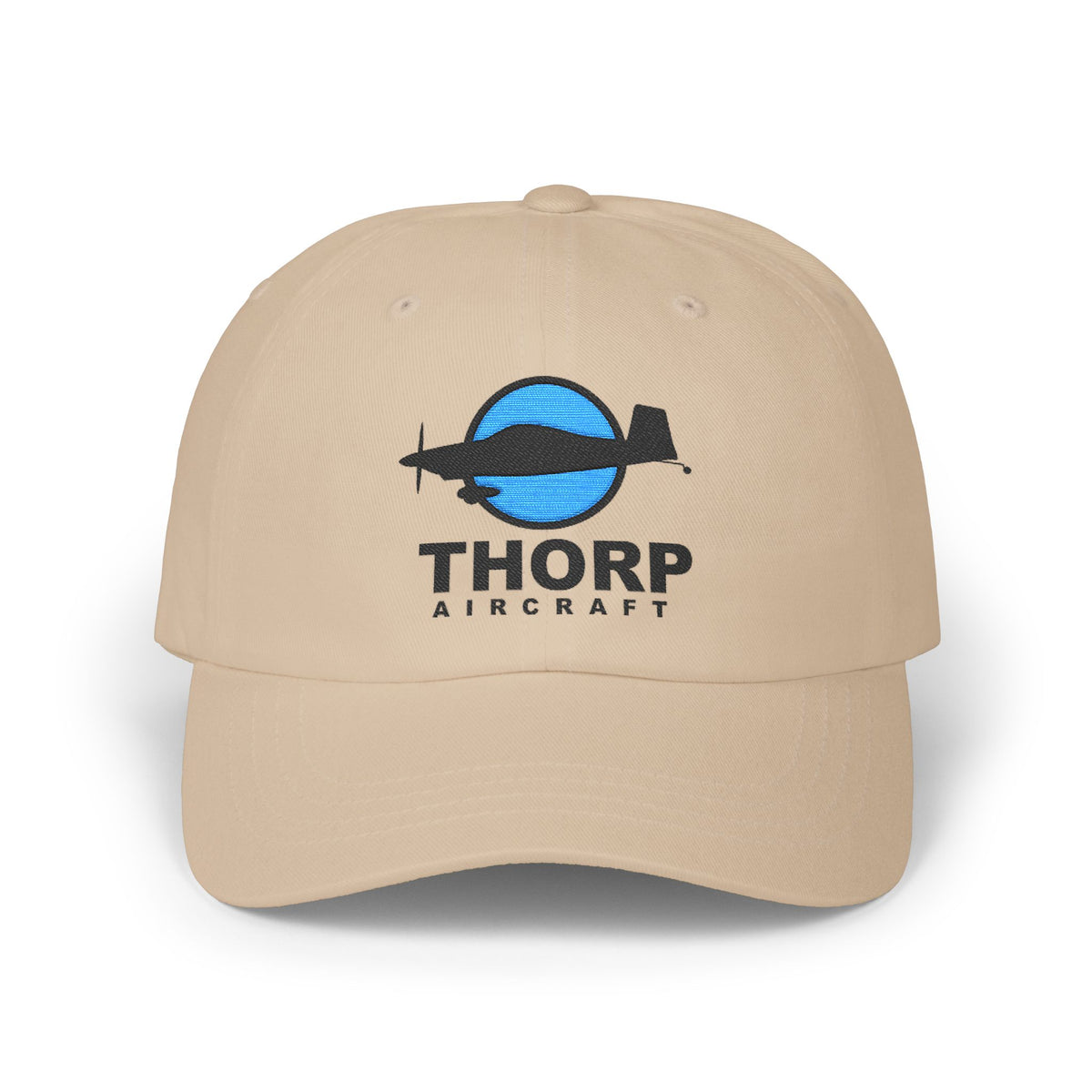 Thorp Aircraft Logo Cap with Light Colors and Adjustable Sizing