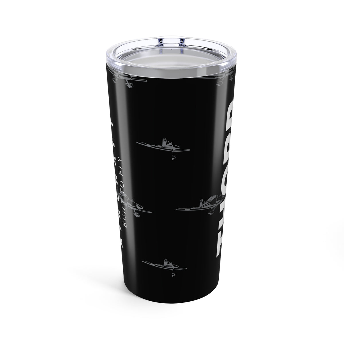 Thorp Aircraft Built to Fly Tumbler 20oz Black - Flying Thorp Aircraft